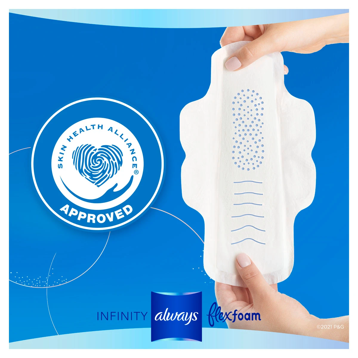 Always Infinity Size 2 Heavy Pads With Wings | Always®