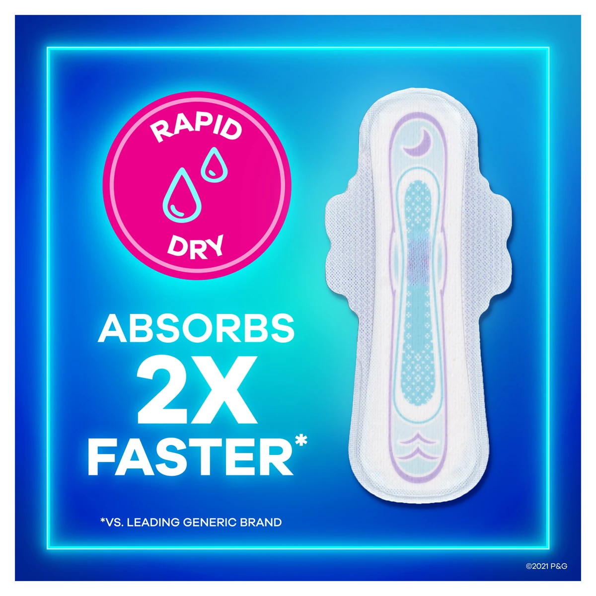 Always Ultra Thin Size 5 Extra Heavy Overnight Pads | Always®