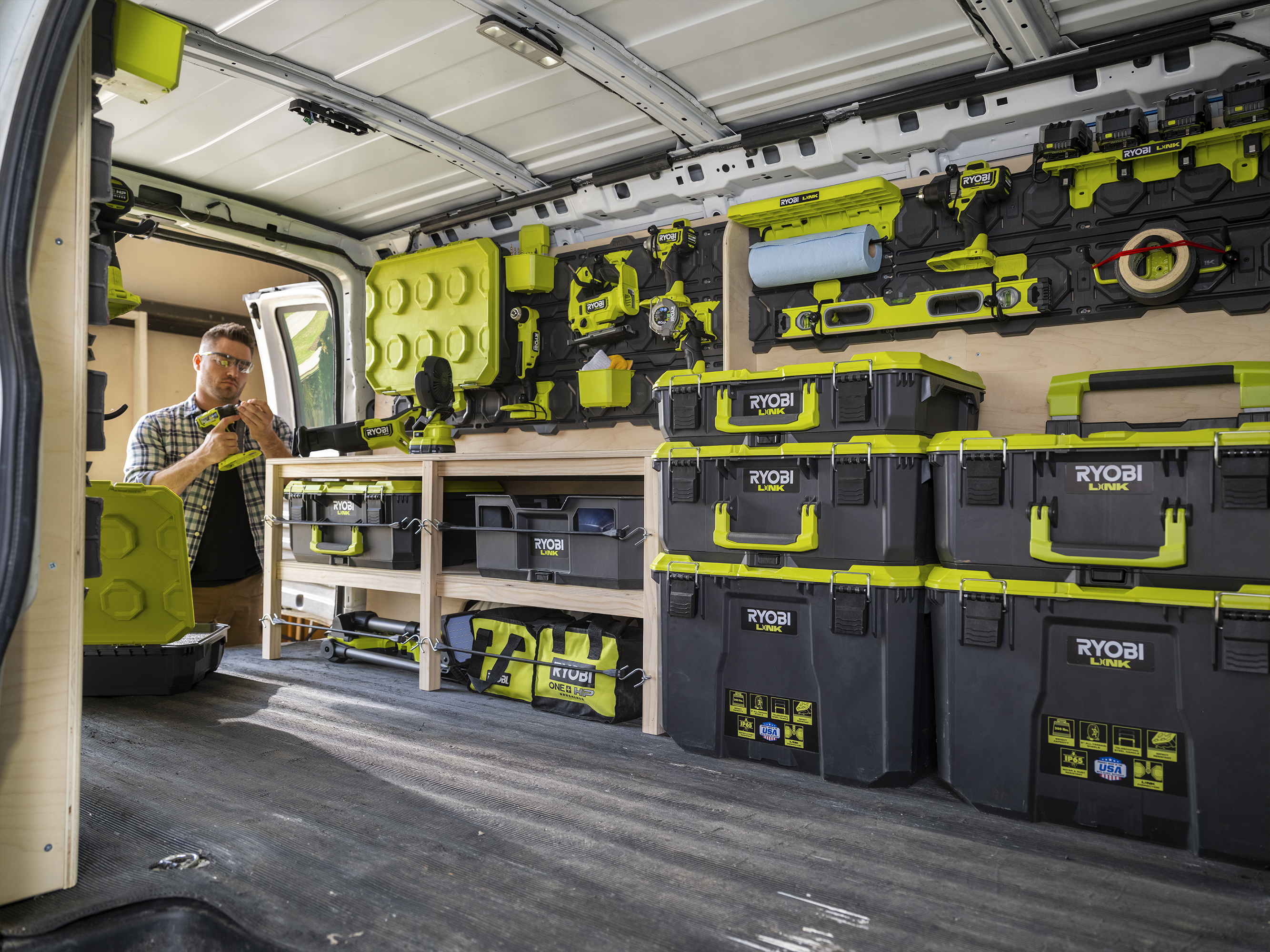 15 PC. LINK WALL STORAGE KIT | RYOBI Tools