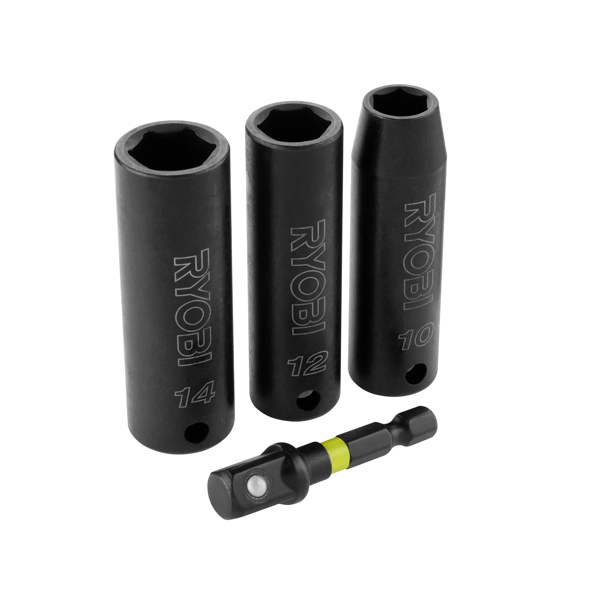 4 PC. 3/8" DRIVE METRIC IMPACT SOCKET SET | RYOBI Tools