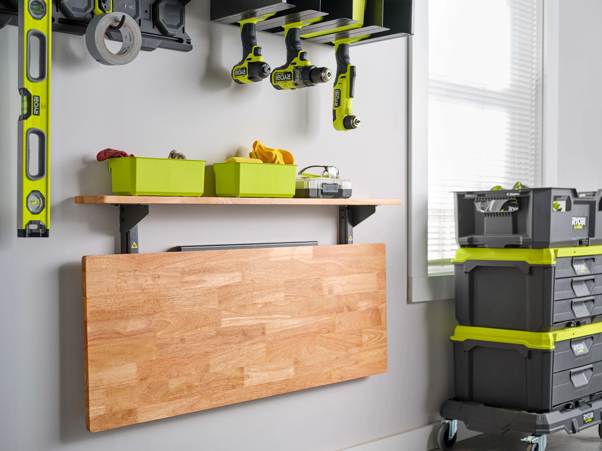 Stowaway Wall Mounted Workbench | RYOBI Tools
