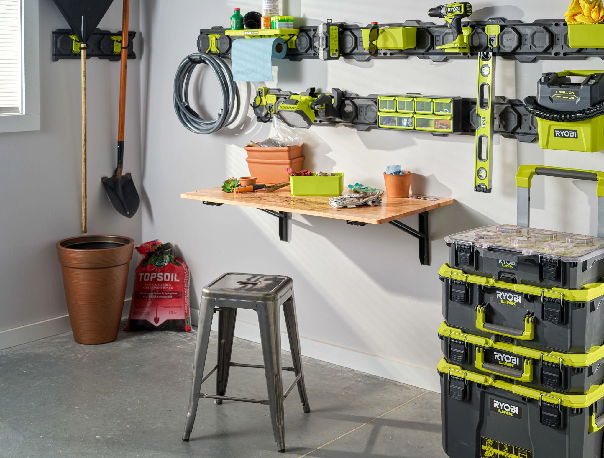 Stowaway Wall Mounted Workbench | RYOBI Tools