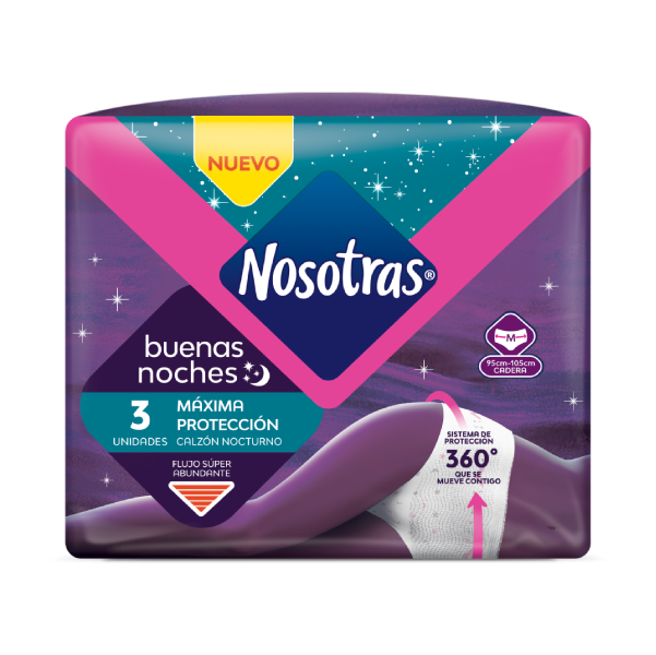 Calzón Nocturno Nosotras Máxima Protección