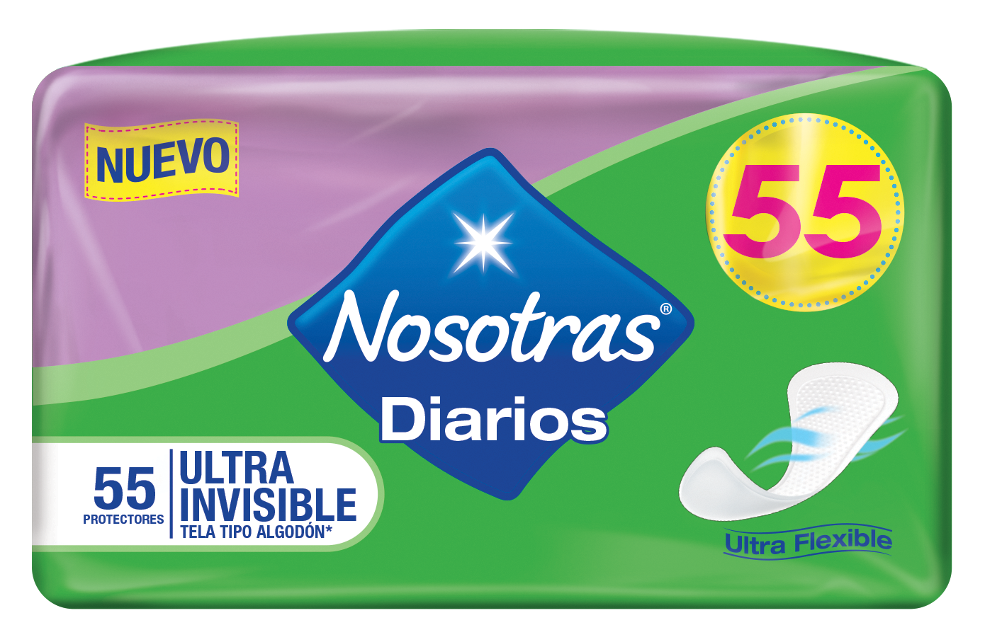 Protectores Nosotras Diarios Ultra Invisibles Ultra Flexibles