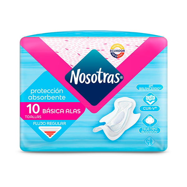 Toallas Nosotras Básica Alas Tela