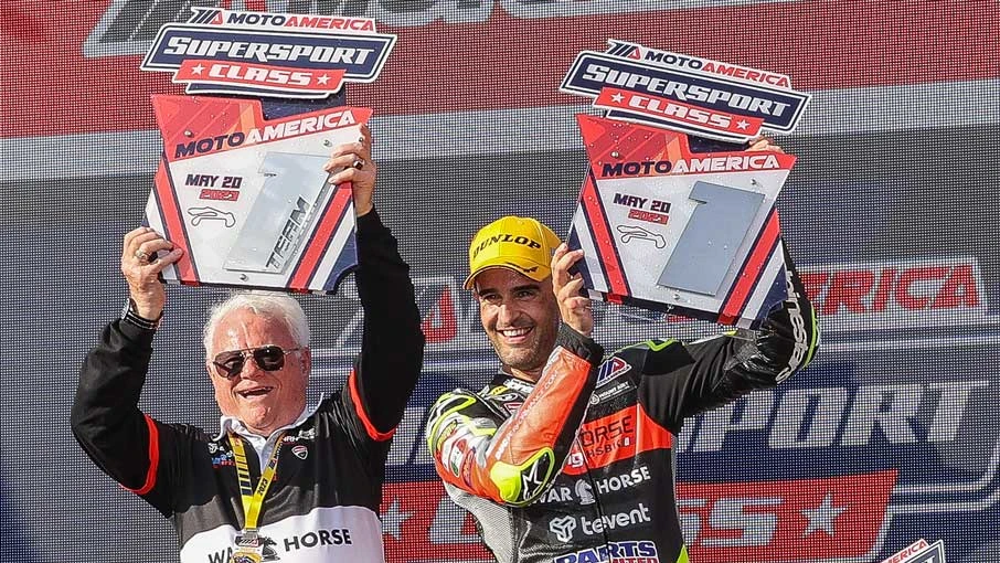 Forés Wins MotoAmerica Supersport “Extended” Race as Herrin Battles on ...