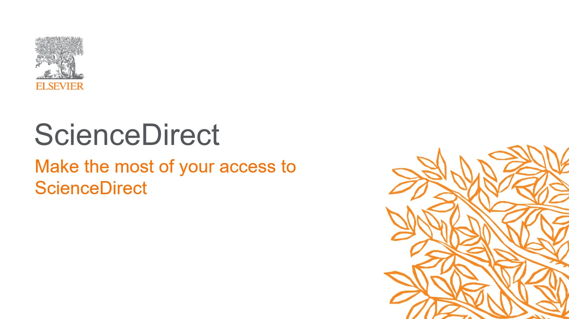 ScienceDirect toolkit