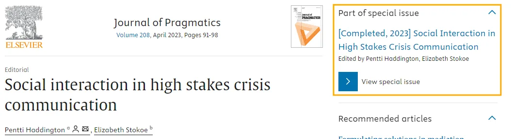 Guide for guest editors | Editors | Elsevier