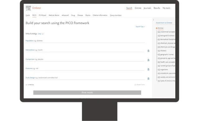 Um banco de dados médico para pesquisas | Embase | Elsevier