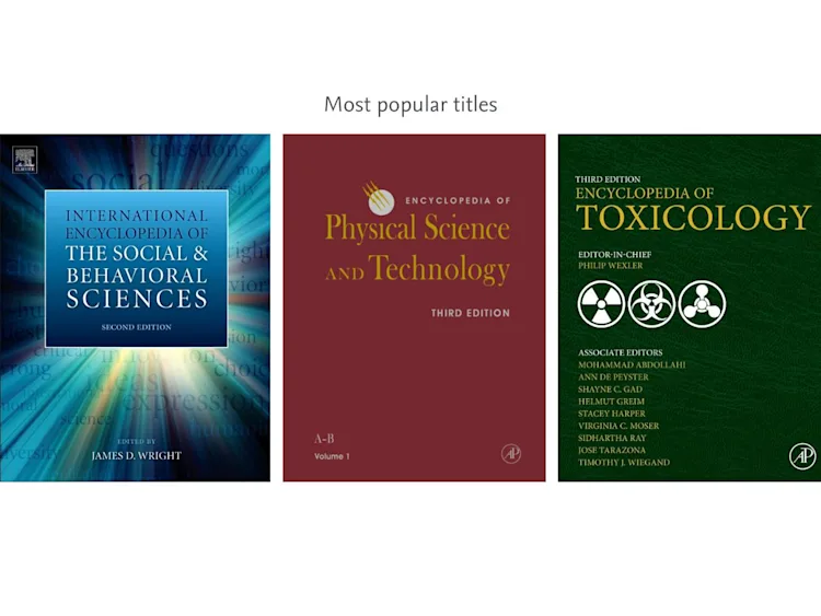 Explore Major Reference Works and References on ScienceDirect | Elsevier