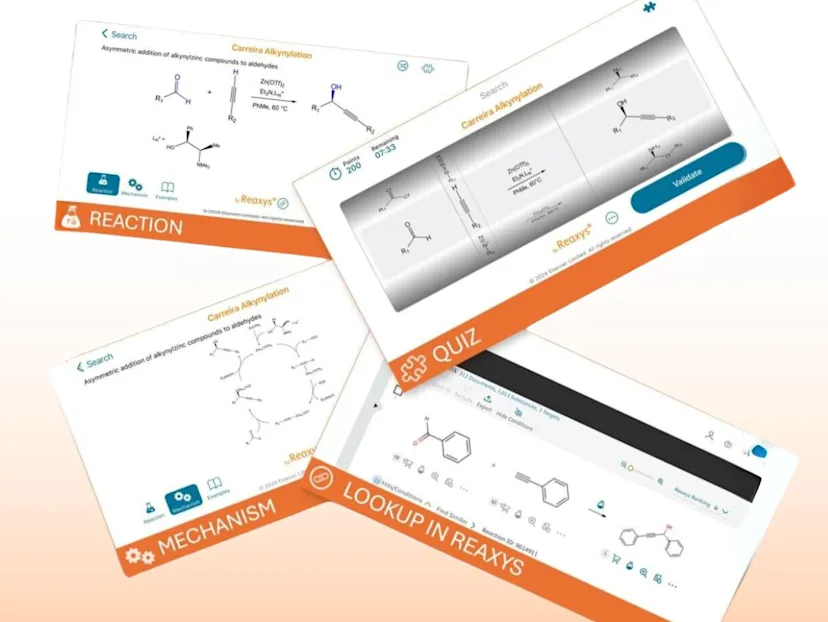 Reaxys Reaction Flash App | Elsevier