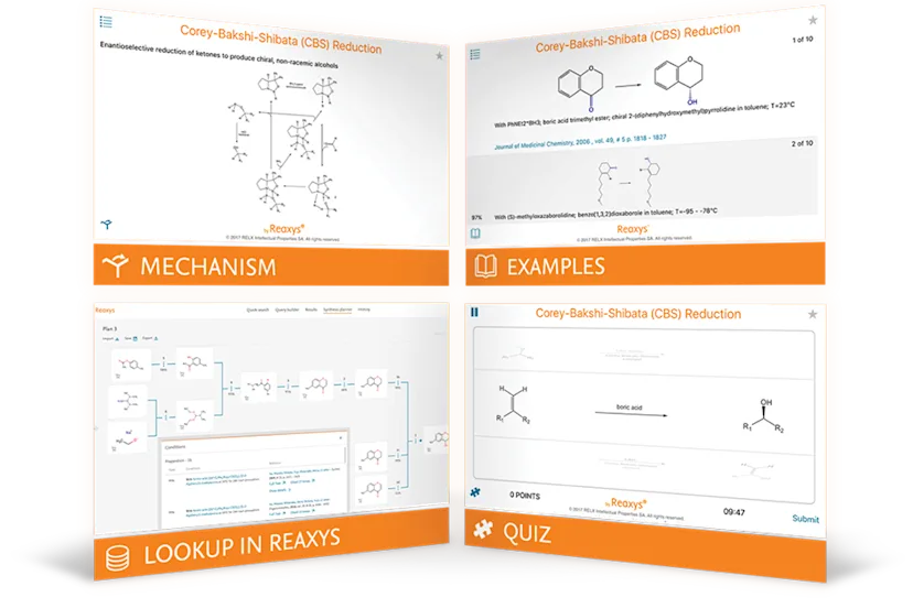 Reaxys Reaction Flash App | Elsevier