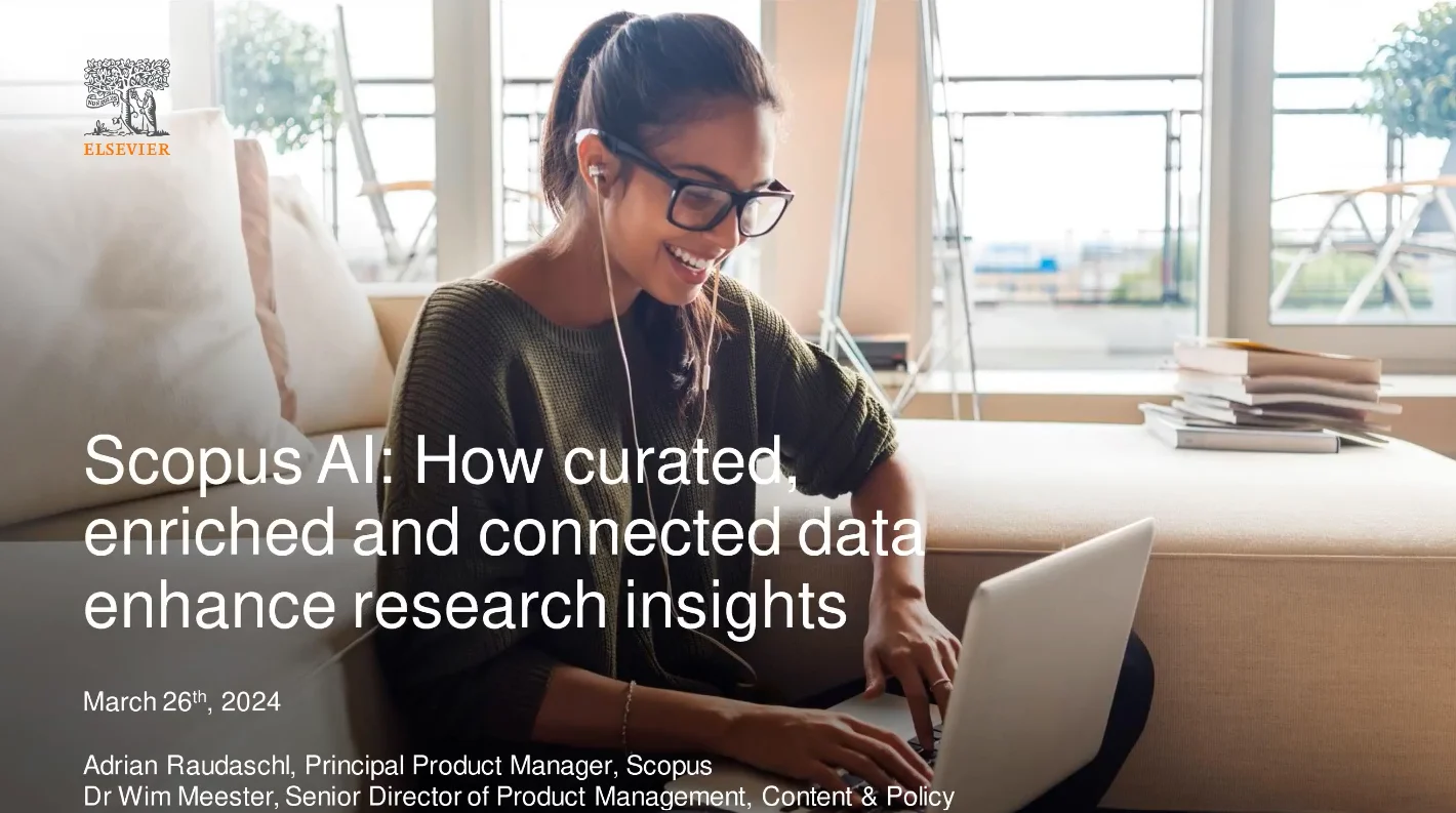 Webinar Series: Elsevier's AI for Research and Higher Education