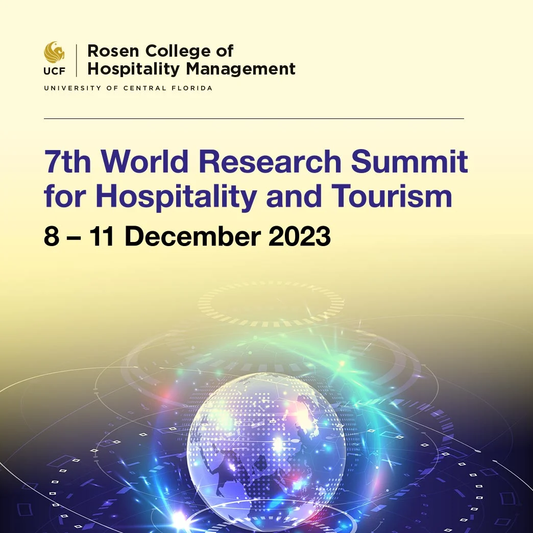 7th World Research Summit for Hospitality and Tourism | About | Elsevier