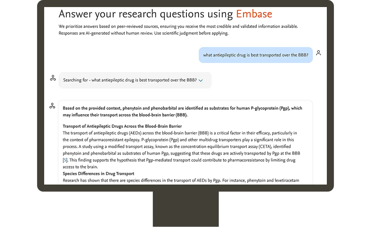 La IA de Embase acelera la búsqueda biomédica | Elsevier