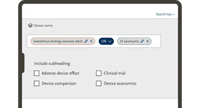 医疗器械开发文献 | Embase | Elsevier
