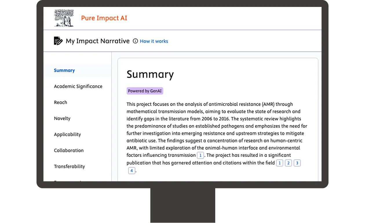 Pure Impact AI: Evidence-based impact narratives, informed by ...