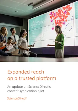Content syndication partnerships on ScienceDirect