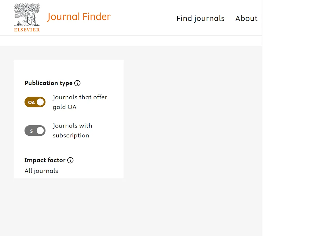 Open Access Journals Elsevier Journals