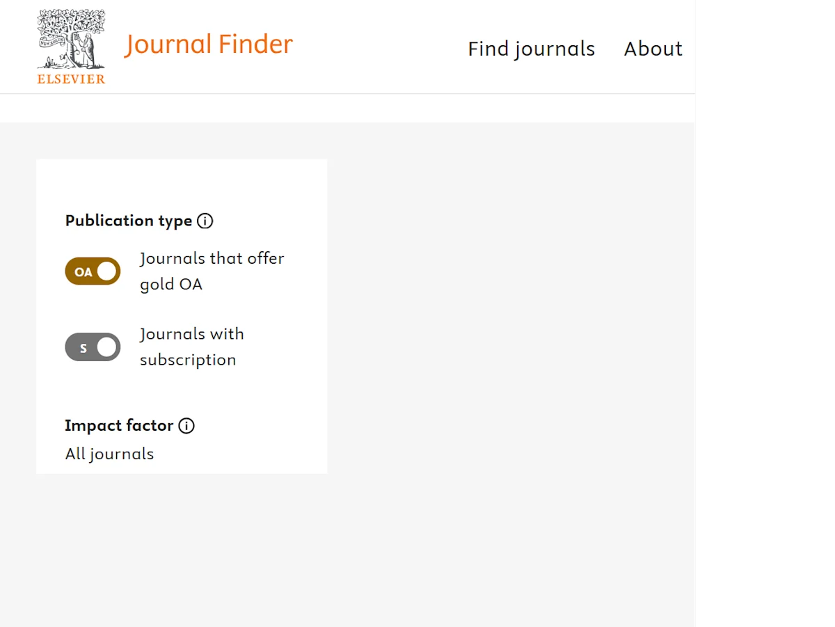 Open Access Journals Elsevier Journals