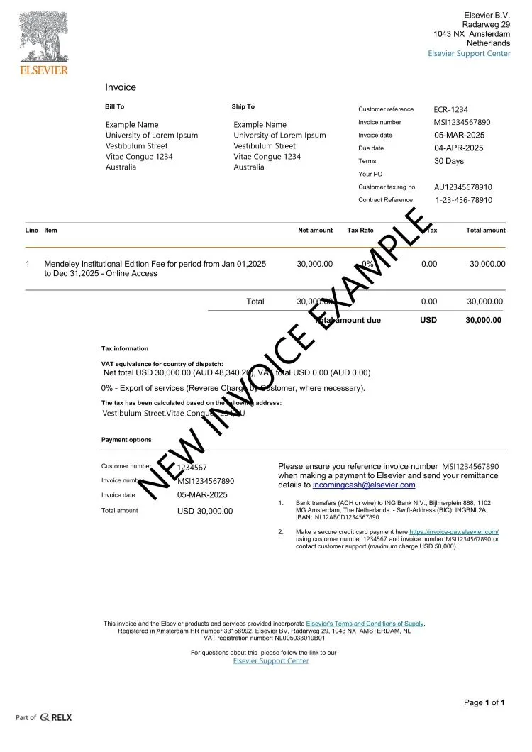 New invoicing solution