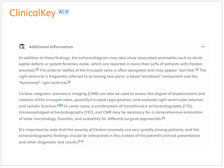 Leveraging generative AI for clinical answers at the point of care.