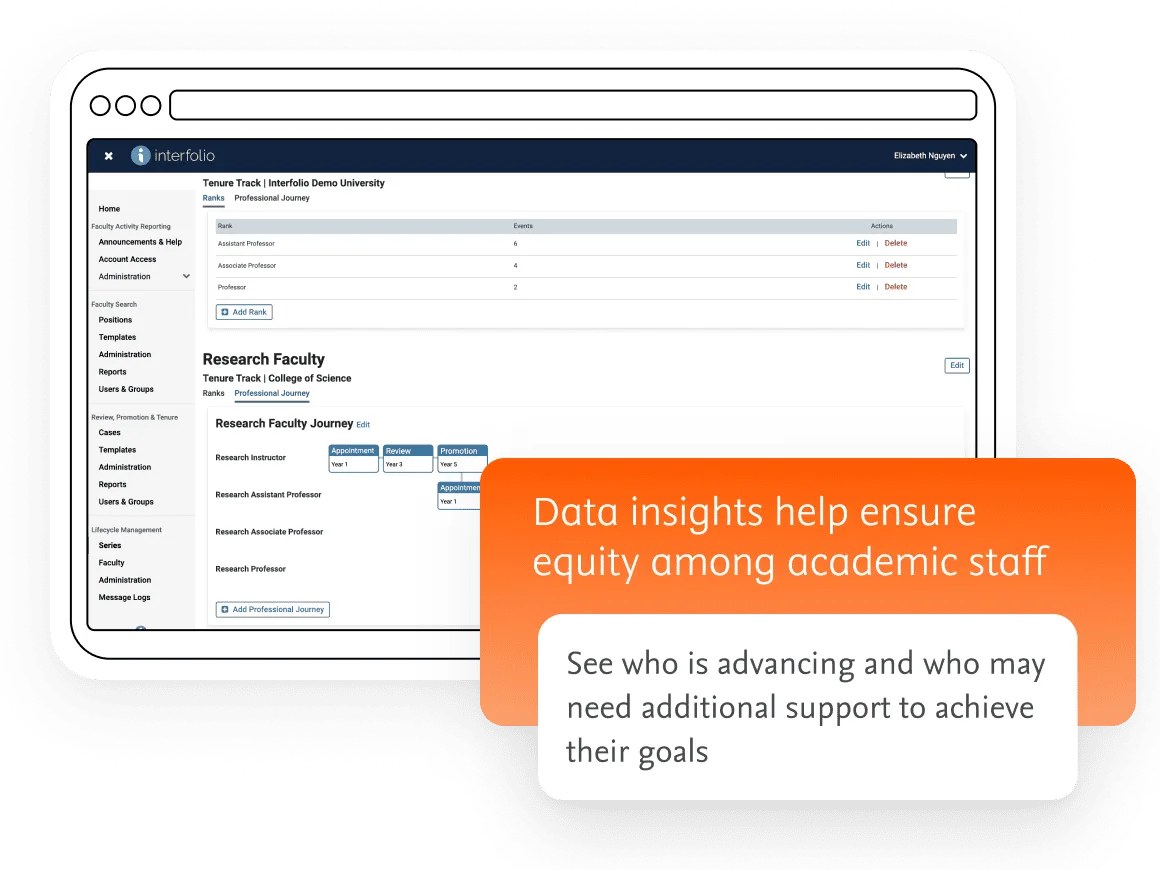 Transformational visibility into your academics’ career journeys