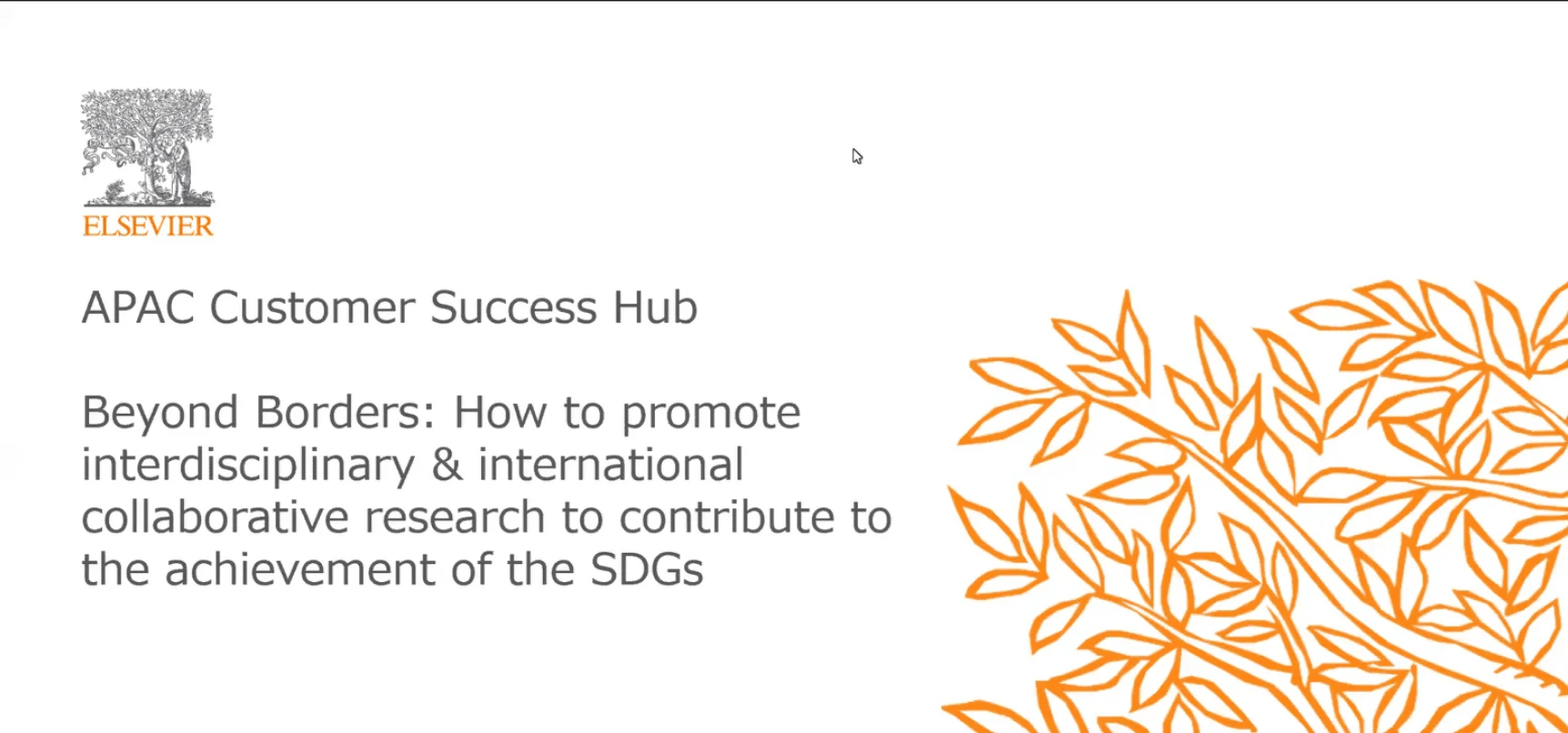 Beyond borders - contributing to SDGs