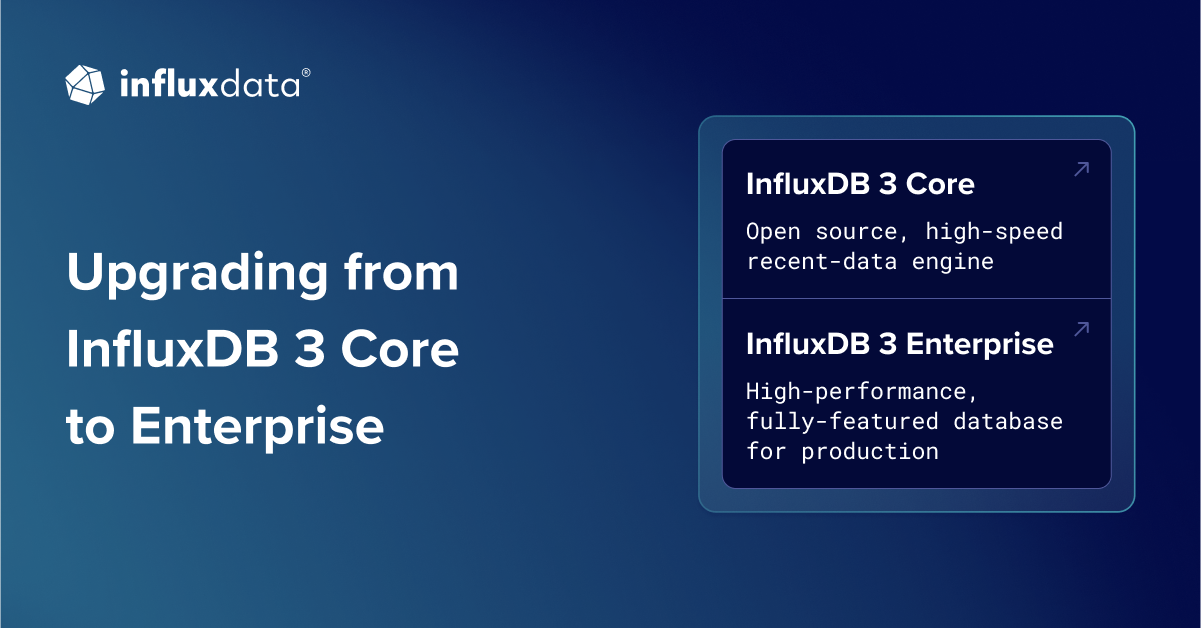 Upgrading from InfluxDB 3 Core to InfluxDB 3 Enterprise | InfluxData