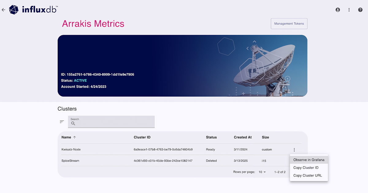 Introducing the Enhanced Administrative UI for InfluxDB Cloud Dedicated | InfluxData