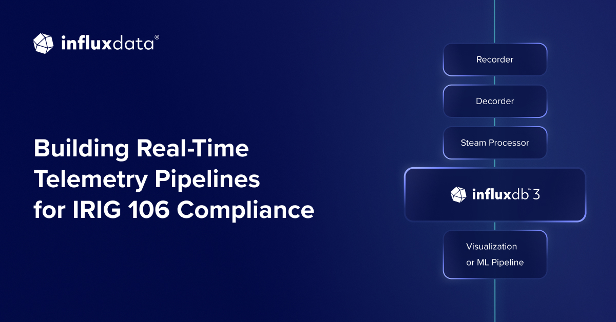 Building Real-Time Telemetry Pipelines for IRIG 106 compliance | InfluxData