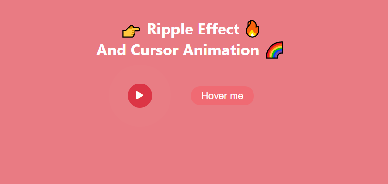 Ripple Effect và Cursor Animation đẹp mắt với CSS và JavaScript - Cùng ...