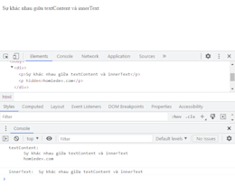 TextContent Vs InnerText Trong JavaScript C G Kh c Nhau C ng Nhau