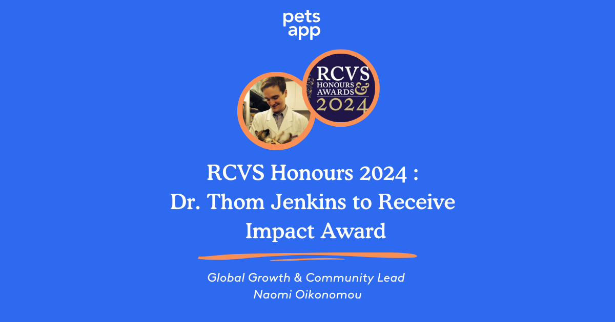 RCVS Honours 2024 : Dr. Thom Jenkins to Receive Impact Award | PetsApp Blog