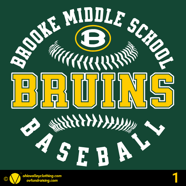 Brooke Middle School Baseball 2025 Fundraising Sample Designs Brooke ...