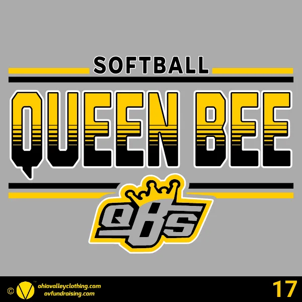 Queen Bee Softball 2025 Fundraising Sample Designs | OV Fundraising
