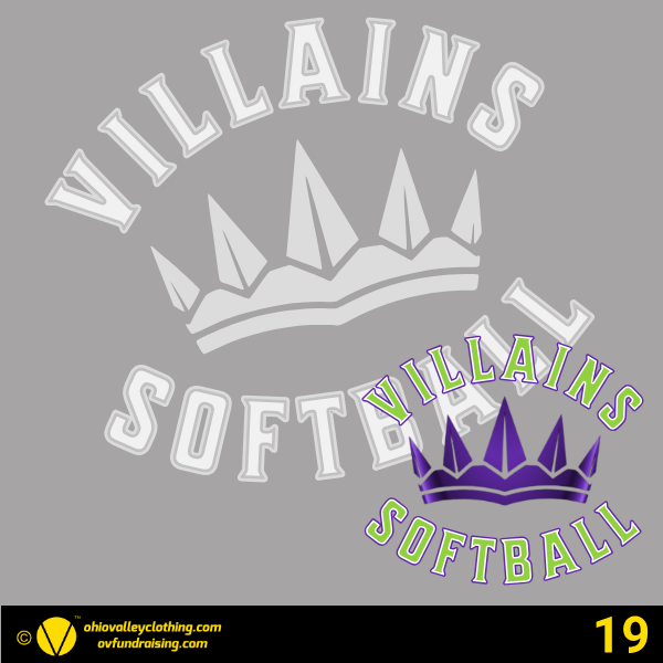 Villains Softball Designs Fall 2024 Fundraising Sample Designs Villains ...
