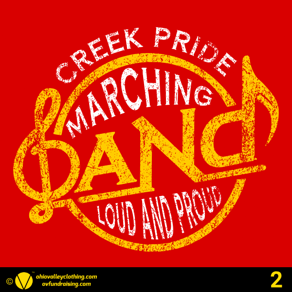 Indian Creek Marching Band 2024 Fundraising Sample Designs