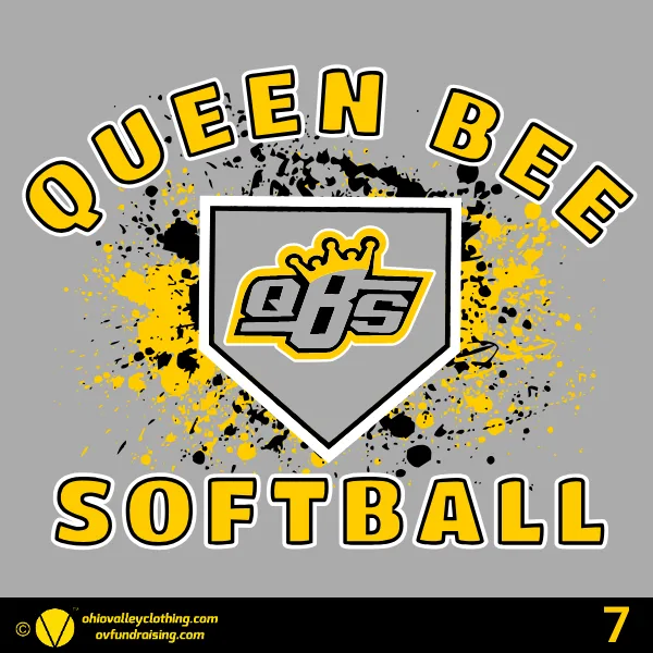 Queen Bee Softball 2025 Fundraising Sample Designs | OV Fundraising