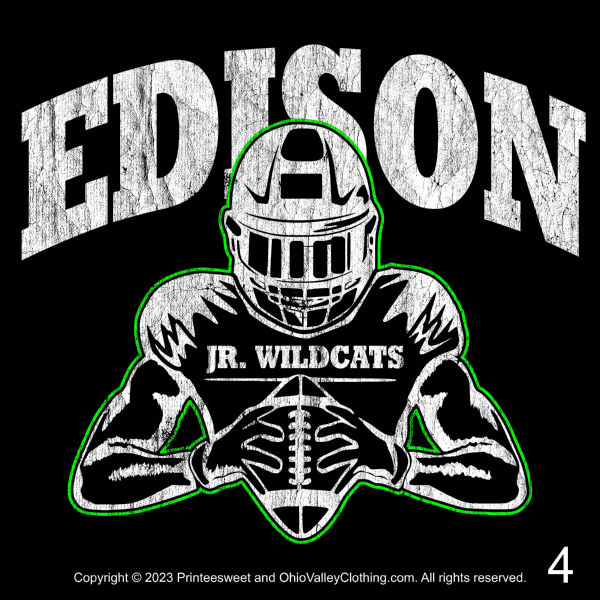 Edison Jr. Wildcats Football 2023 Sample Designs Edison Youth Football ...