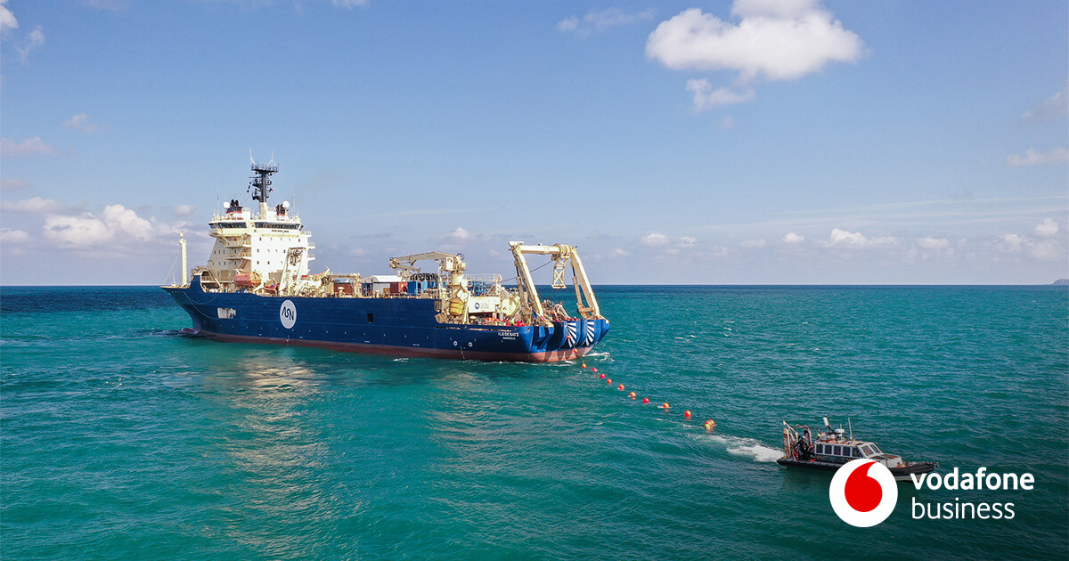Vodafone connects the UK to the world’s largest submarine cable system