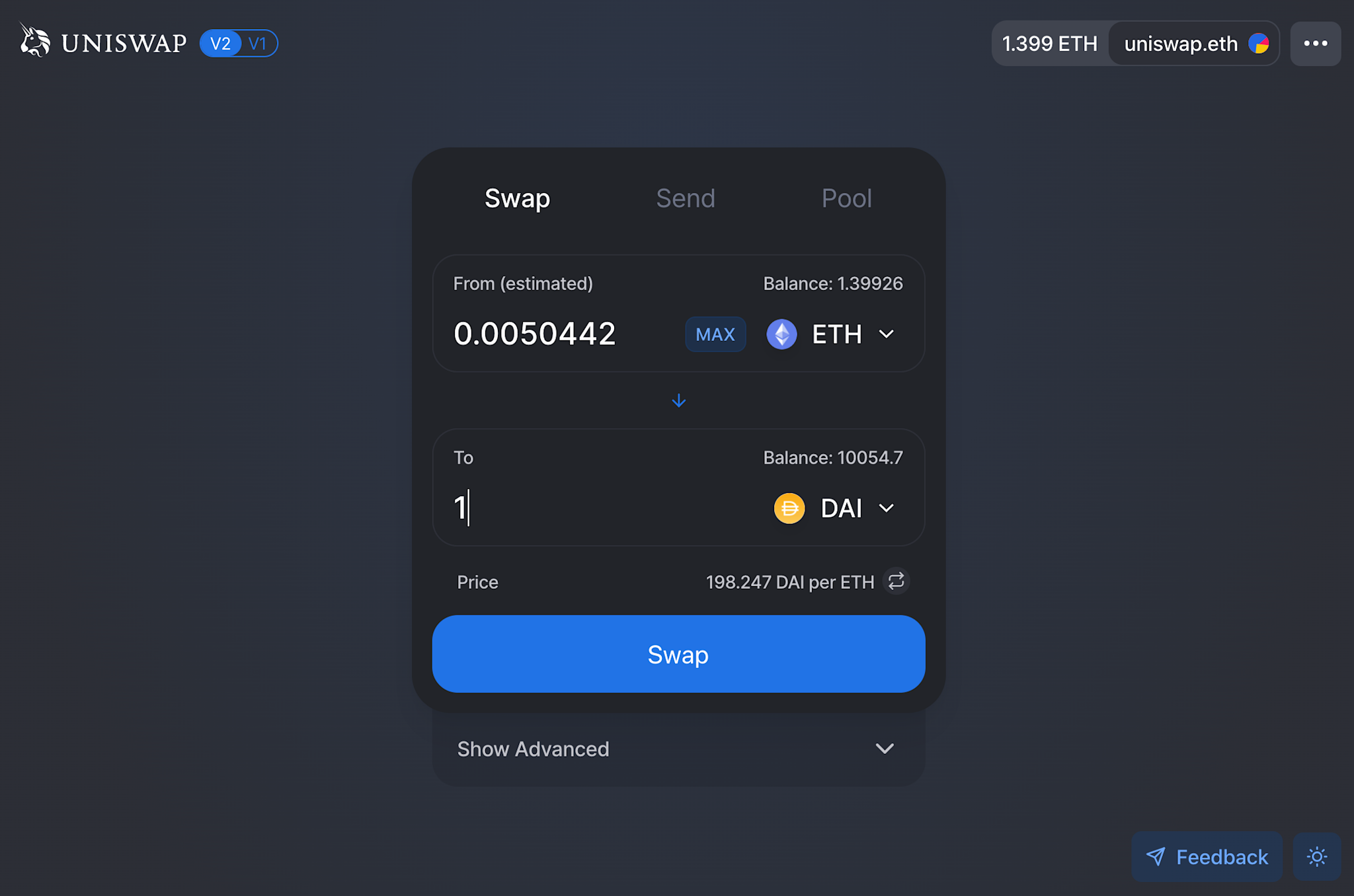 Uniswap v2 Mainnet Launch