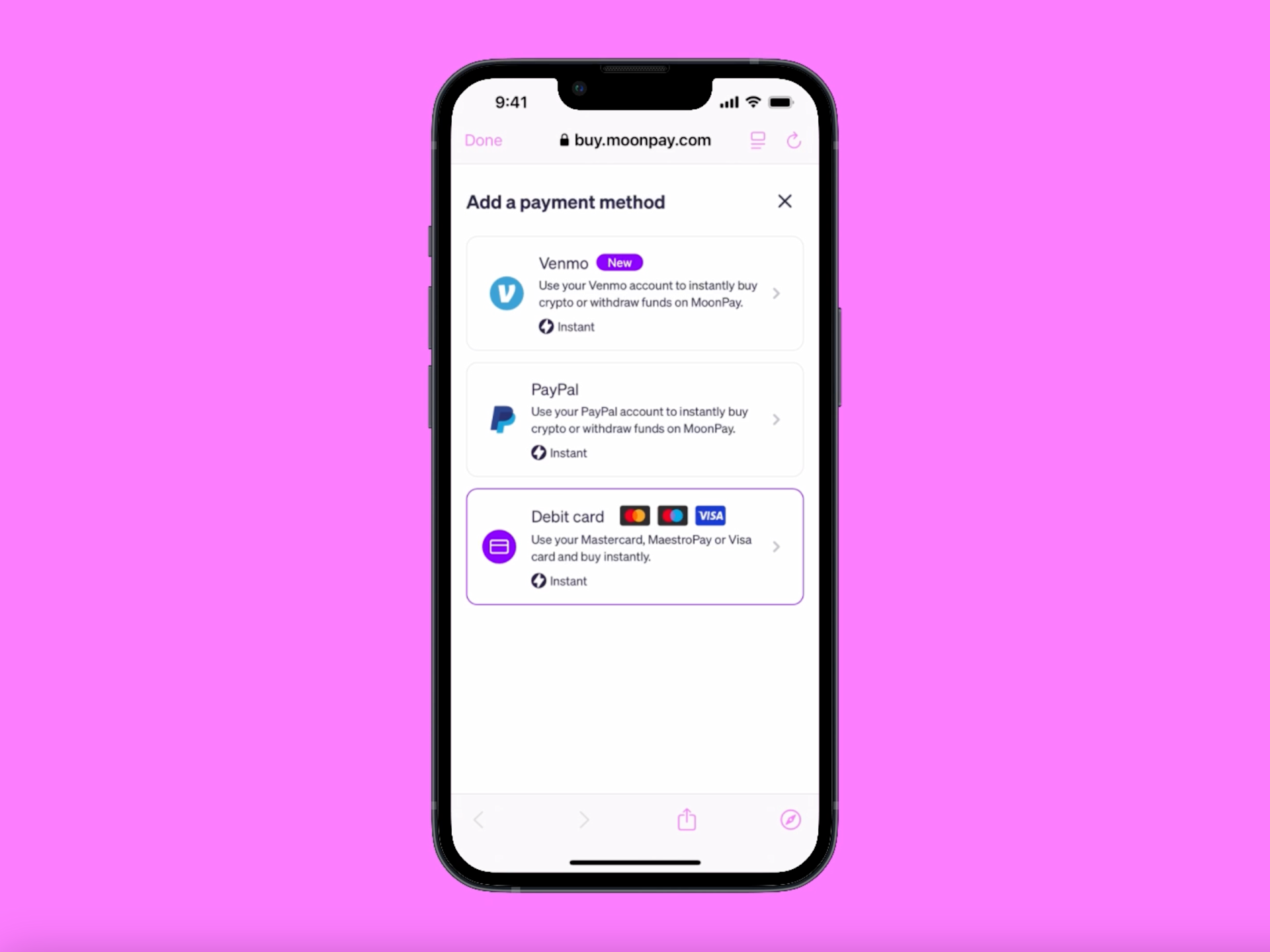 Buy Crypto Using Venmo on Uniswap Web and Wallet