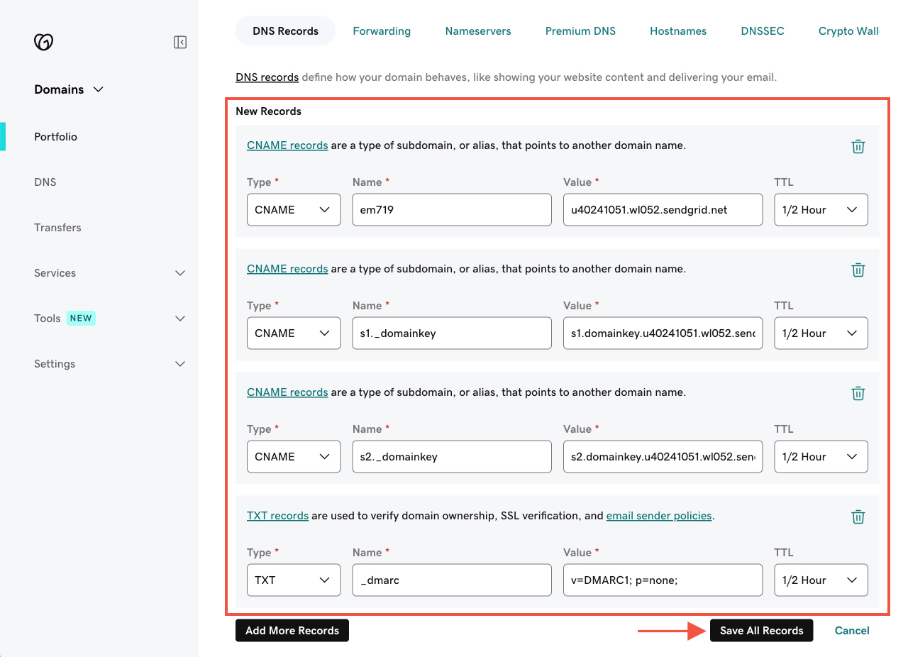 Adding DNS Records to GoDaddy | Mangomint Salon and Spa Software
