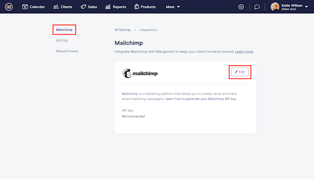 Setting up the Mailchimp Integration | Mangomint