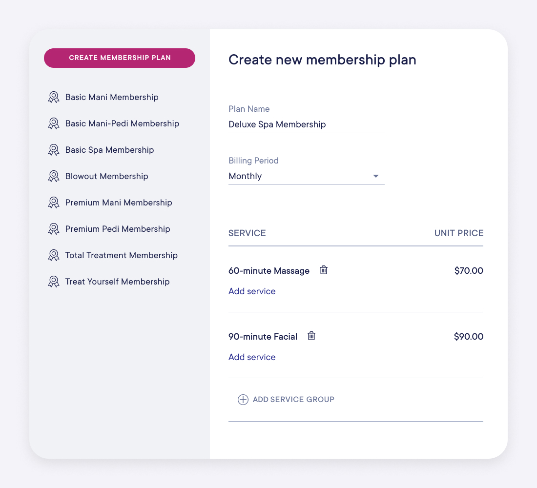 Memberships & Packages | Mangomint Salon and Spa Software