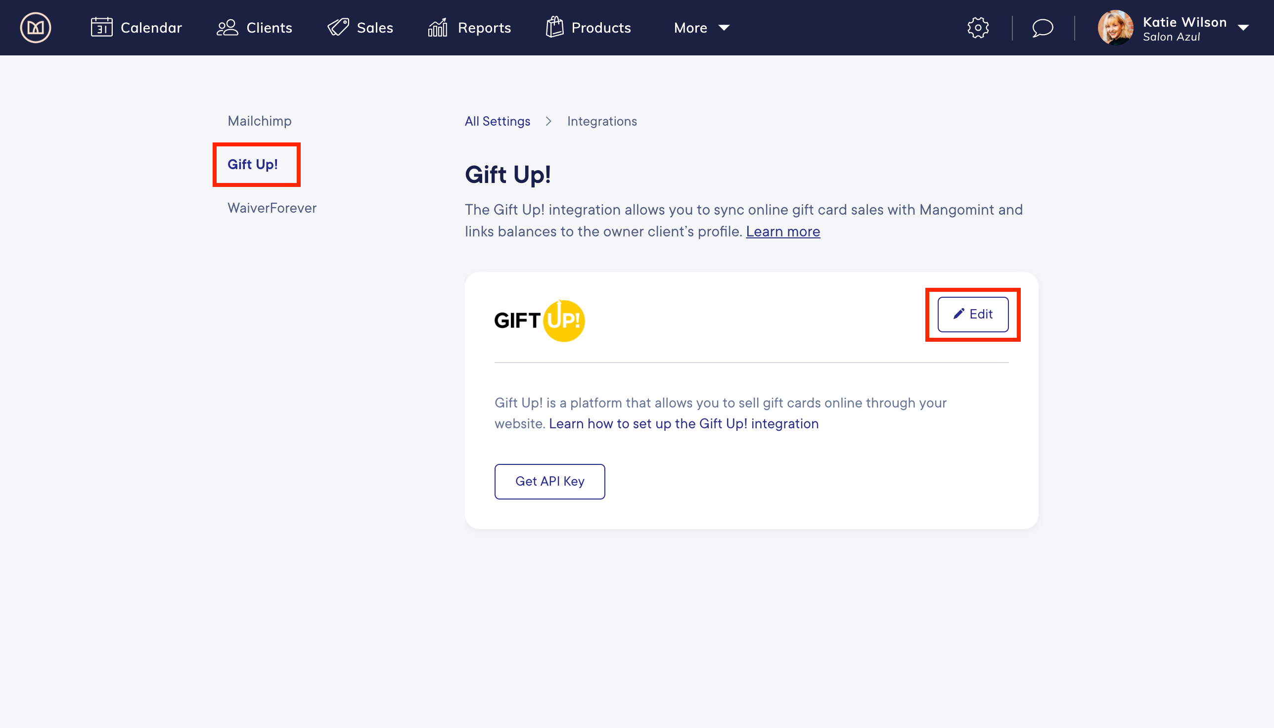 Setting up the Gift Up! Integration | Mangomint Learning Center | Help ...