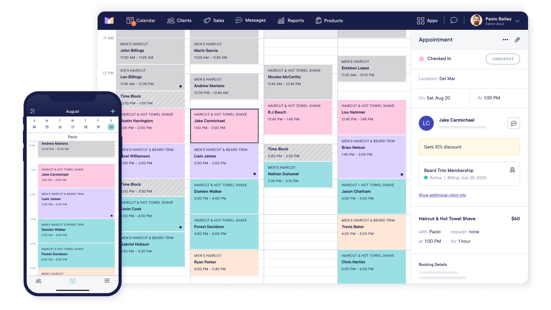 Highest-Rated Barbershop Software | Mangomint Salon and Spa Software