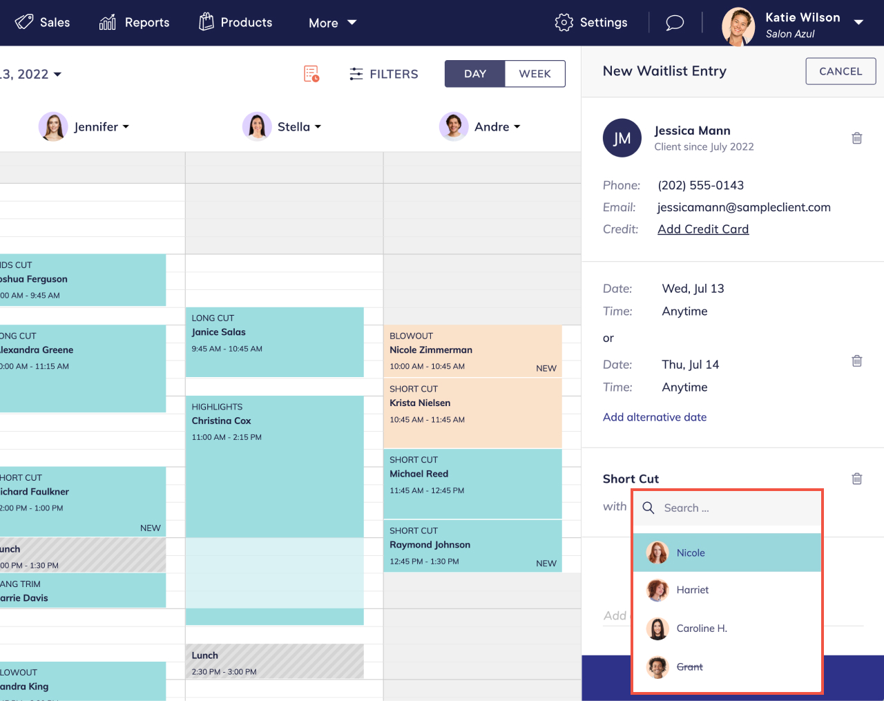 Adding and Finding Waitlist Entries | Mangomint Salon and Spa Software