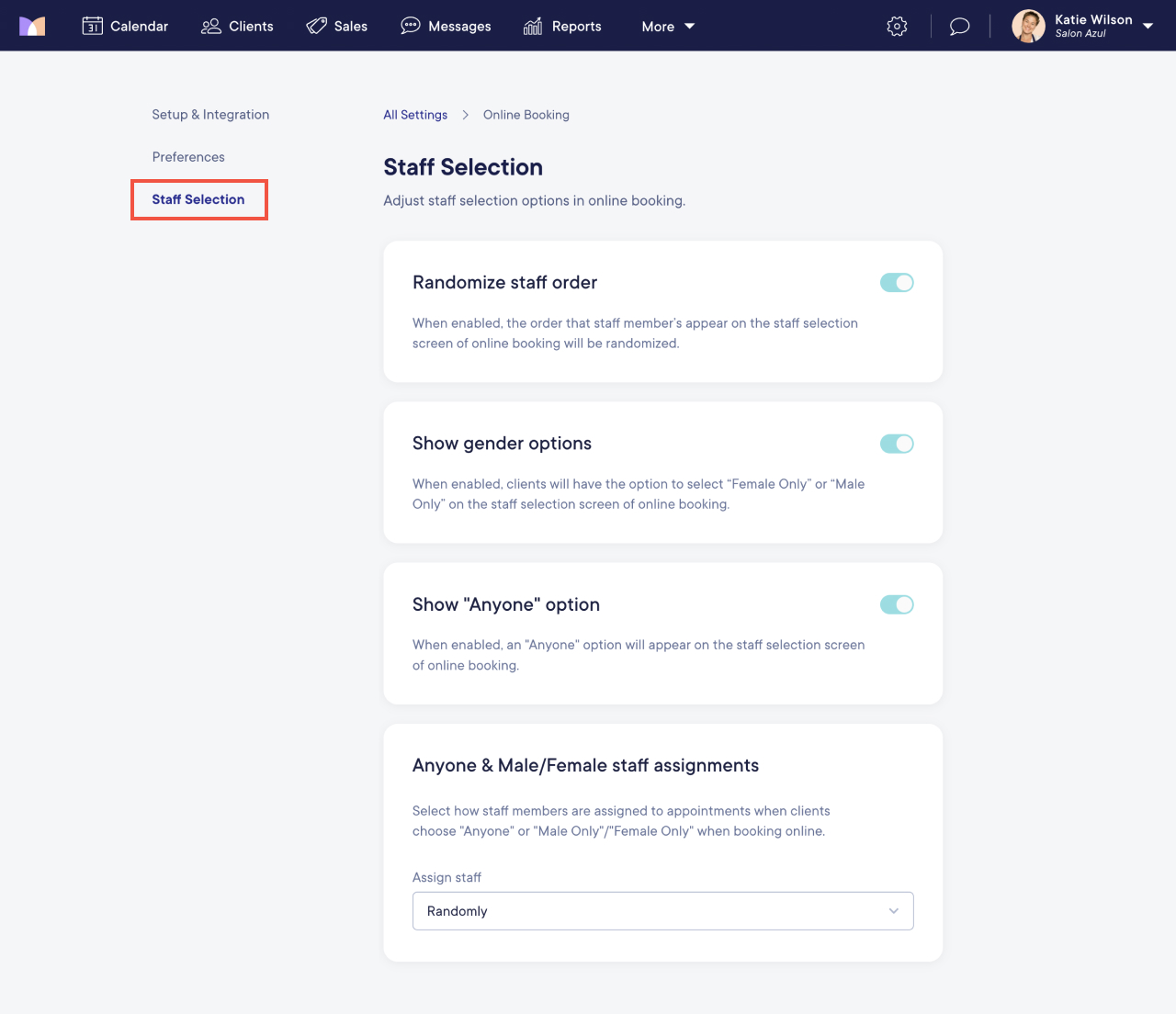 Adjusting Staff Selection Options in Online Booking | Mangomint Salon ...